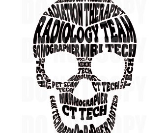 Skull Radiology Words - Etsy