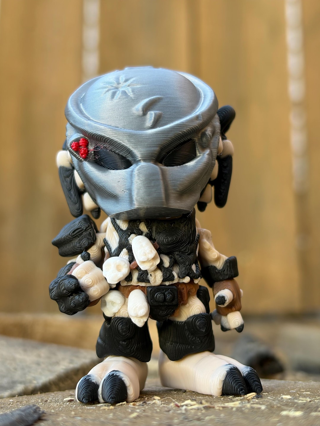 3D Printed Predator Keychain, Decoration, Figurine With Removable ...