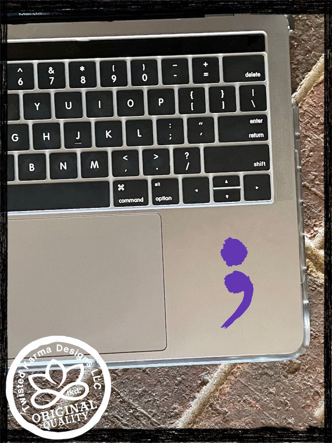 Semi Colon Vinyl Decal - Etsy