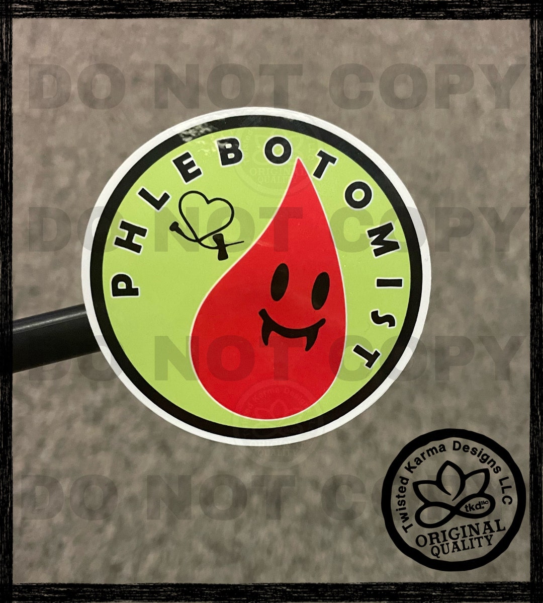 Phlebotomist Sticker Green, Hospital, Medical Cute, Funny Personal ...