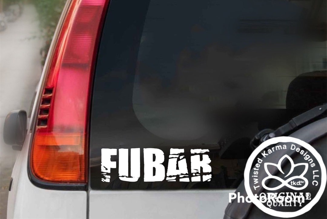 FUBAR Vinyl Decal - Etsy
