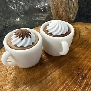 5 Fidget Clicking Cafe Latte Coffee Mini Mug Keychains/choice With ...