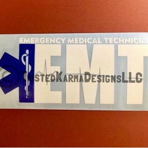 EMT, Medic, Nurse, RT, Paramedic, Respiratory Therapist Vinyl Decals ...