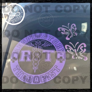 Respiratory Therapist Vinyl Decal, Hospital, Breathe, Nursing, Medical ...
