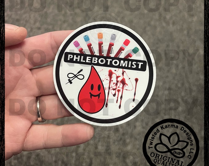 Rainbows and Butterflies Phlebotomist Sticker - Etsy