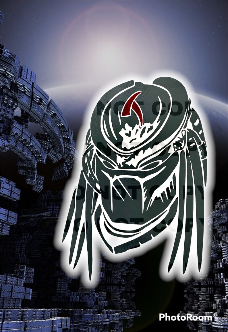 Predator Vinyl Decal AVP Alien Vs Predator - Etsy