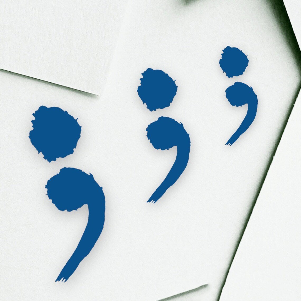 Semi Colon Vinyl Decal - Etsy