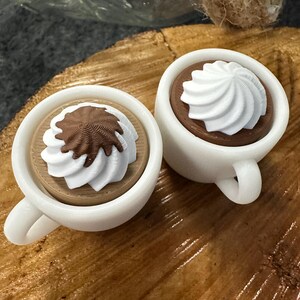 5 Fidget Clicking Cafe Latte Coffee Mini Mug Keychains/choice With ...