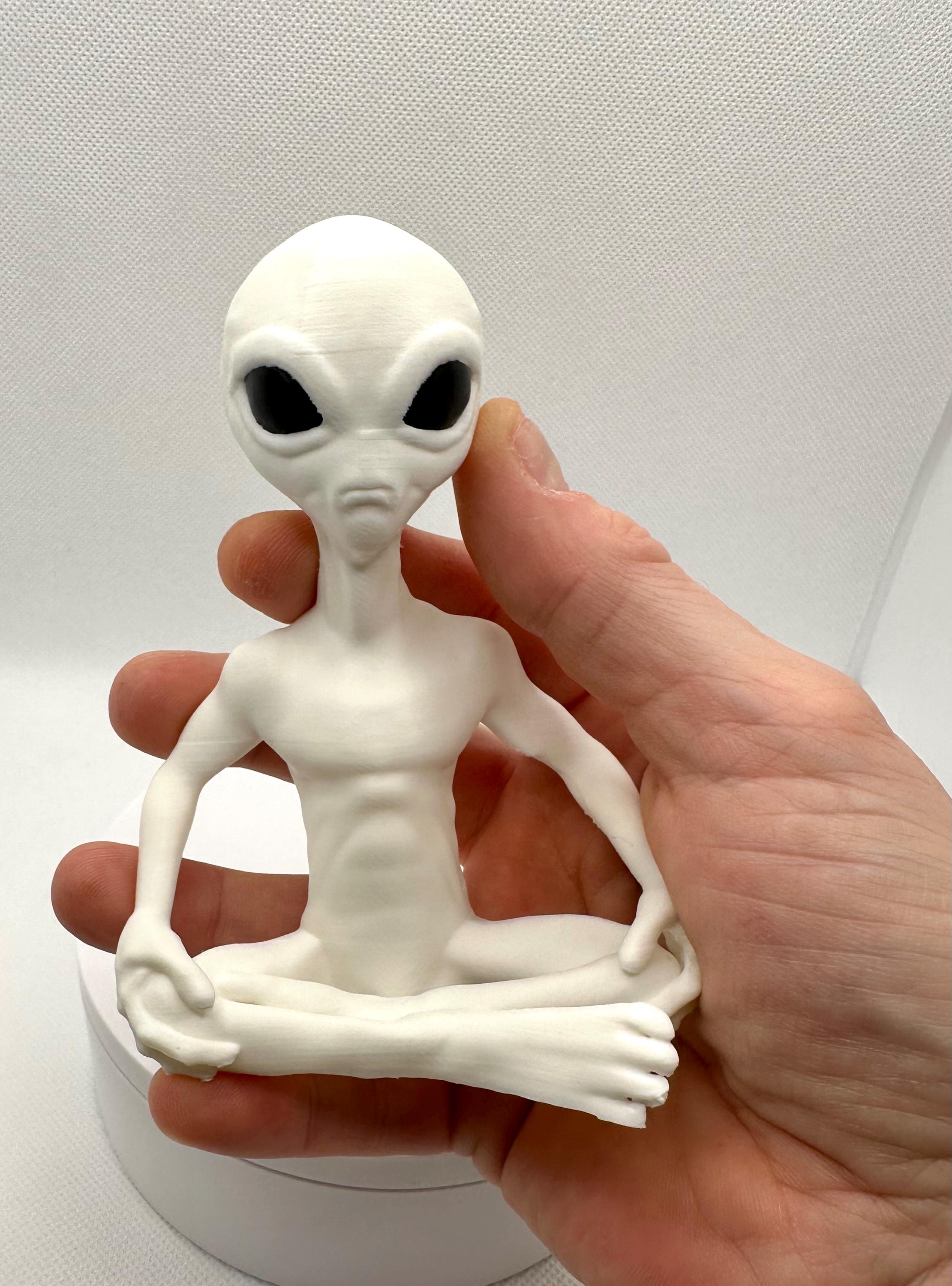 Sitting Alien 3D Printed Bookend, Decoration, Choice of Color - Etsy
