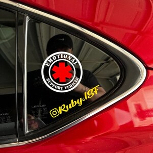 Emotional Support Vehicle, Vinyl Decal, Outdoors, SUV - Etsy