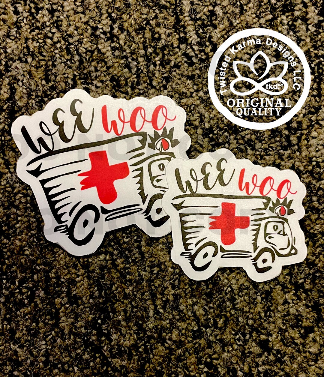 Ambulance Wee Woo First Responder Medical Funny Stickers - Etsy
