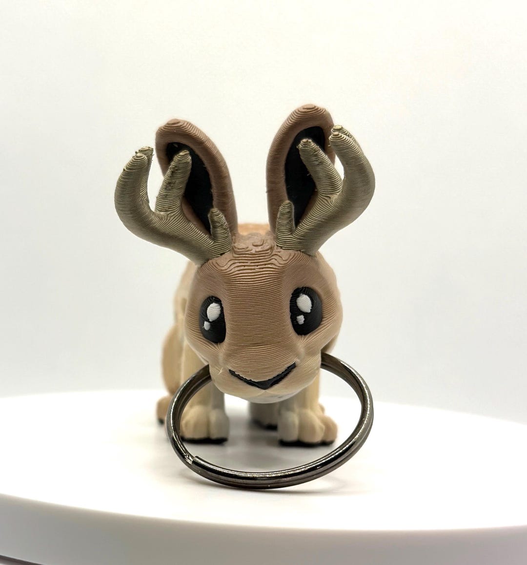 3D Printed Articulated Jackalope Keychain - Etsy