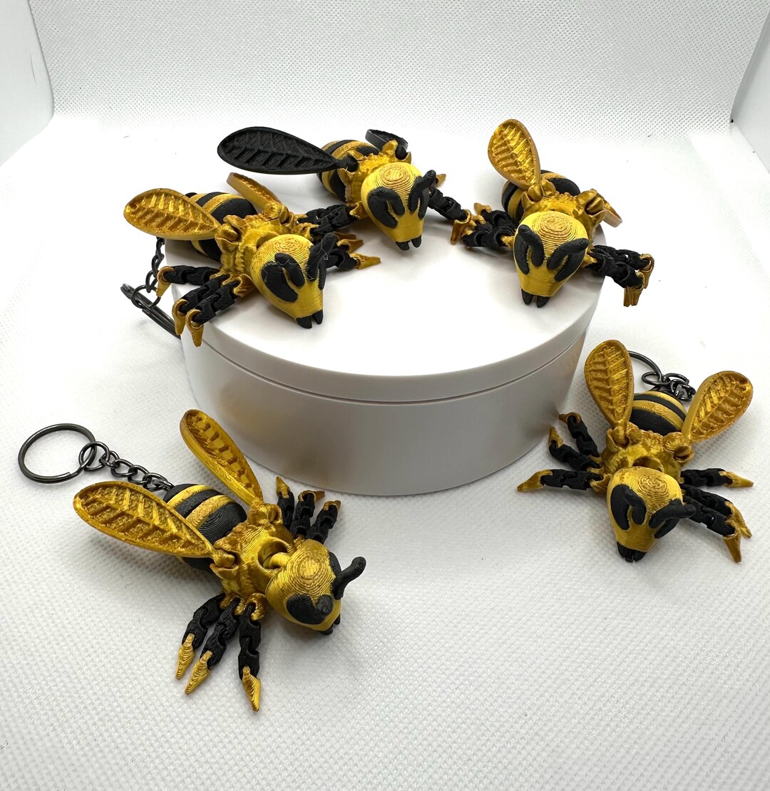 3d Printed Articulated Hornet, Bee, Wasp, Keychain - Etsy Australia