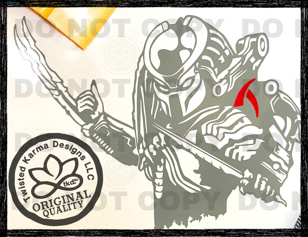 Predator Vinyl Decal AVP, Alien Vs Predator - Etsy