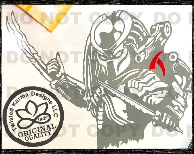Xenomorph Abnormity Predator Alien -for-tat Silhouette Style Car Sticker - Etsy Canada