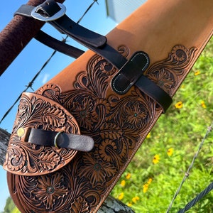 Leather Saddle Scabbard - Etsy