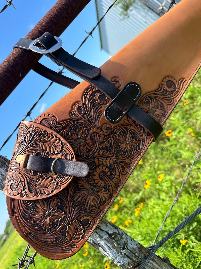 Leather Saddle Scabbard - Etsy
