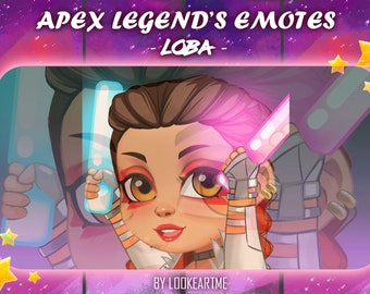 Apex Legends Loba Chibbi Emotes for Twitch Youtube Discord - Etsy