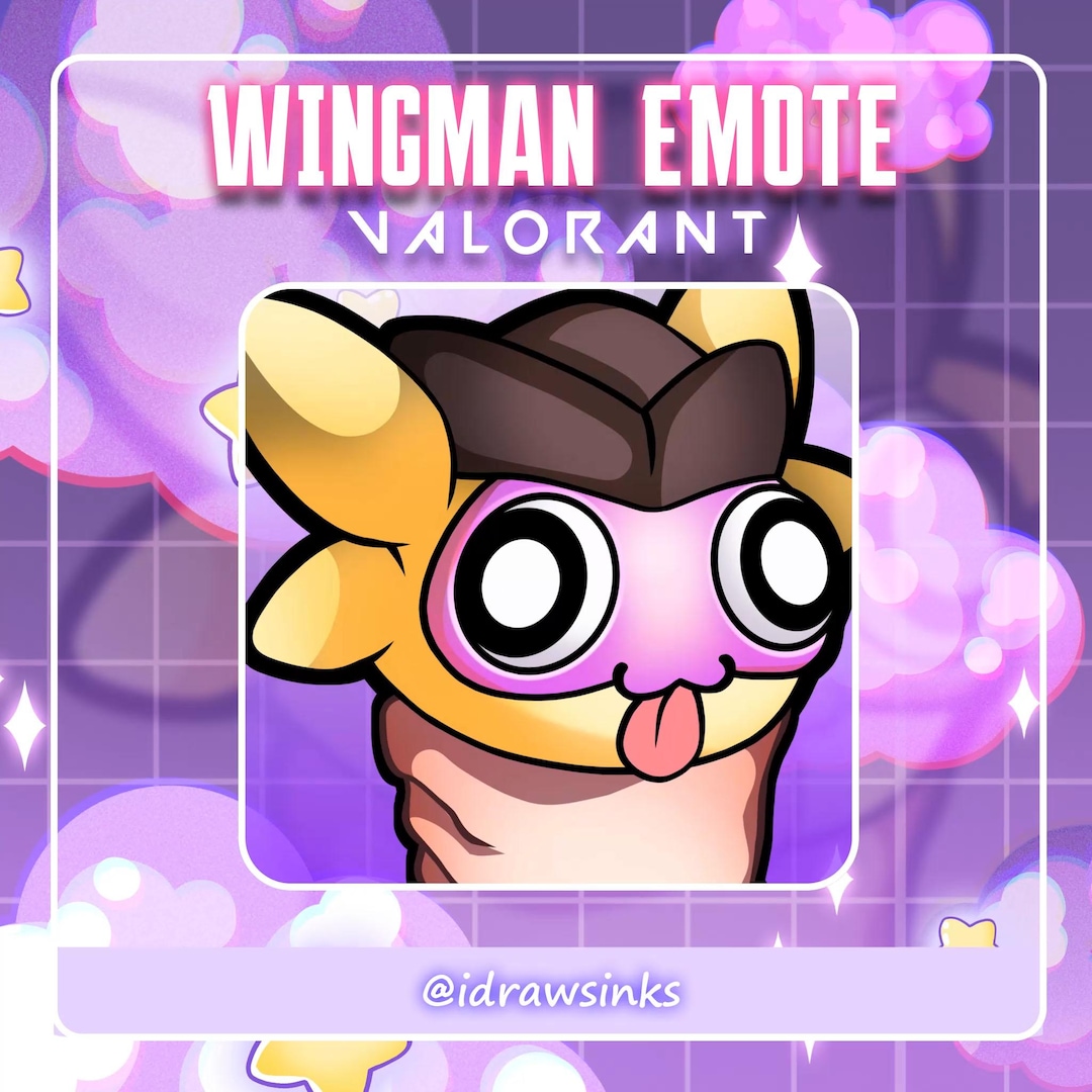 Animated Shake Wingman Valorant Emote | Kawaii Twitch & Discord Emote ...