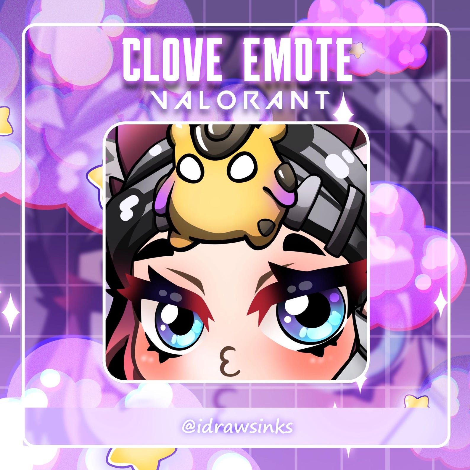 Clove Cat Valorant Peek Animated Emote | Kawaii Twitch & Discord Emote ...