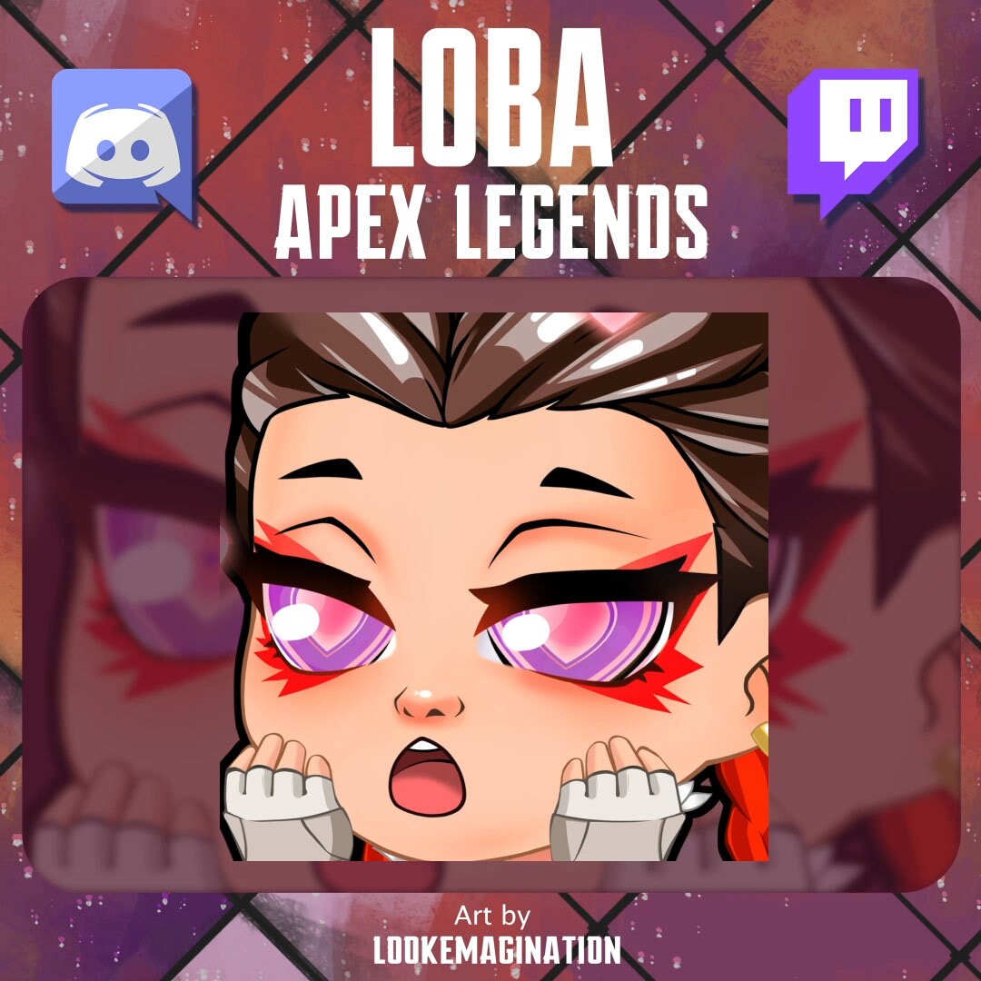 Apex Legends Loba Heart-eye Animated Emote Remaster for Twitch ...