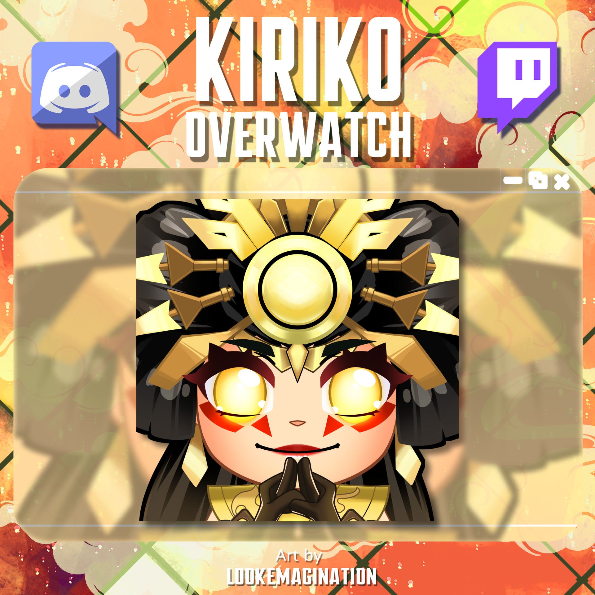 Overwatch Kiriko Animated Emote for Twitch & Discord - Etsy
