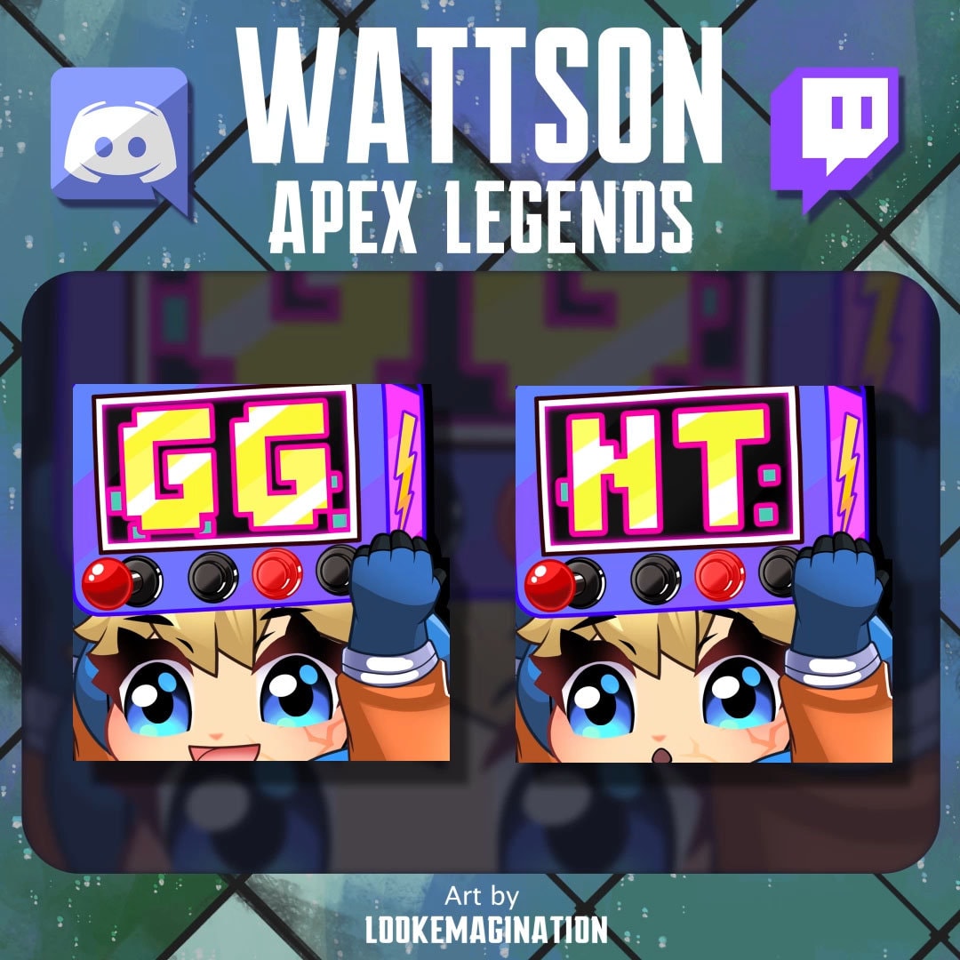 Apex Legends Wattson GG and NT Animated Emote Set for Twitch & Discord ...