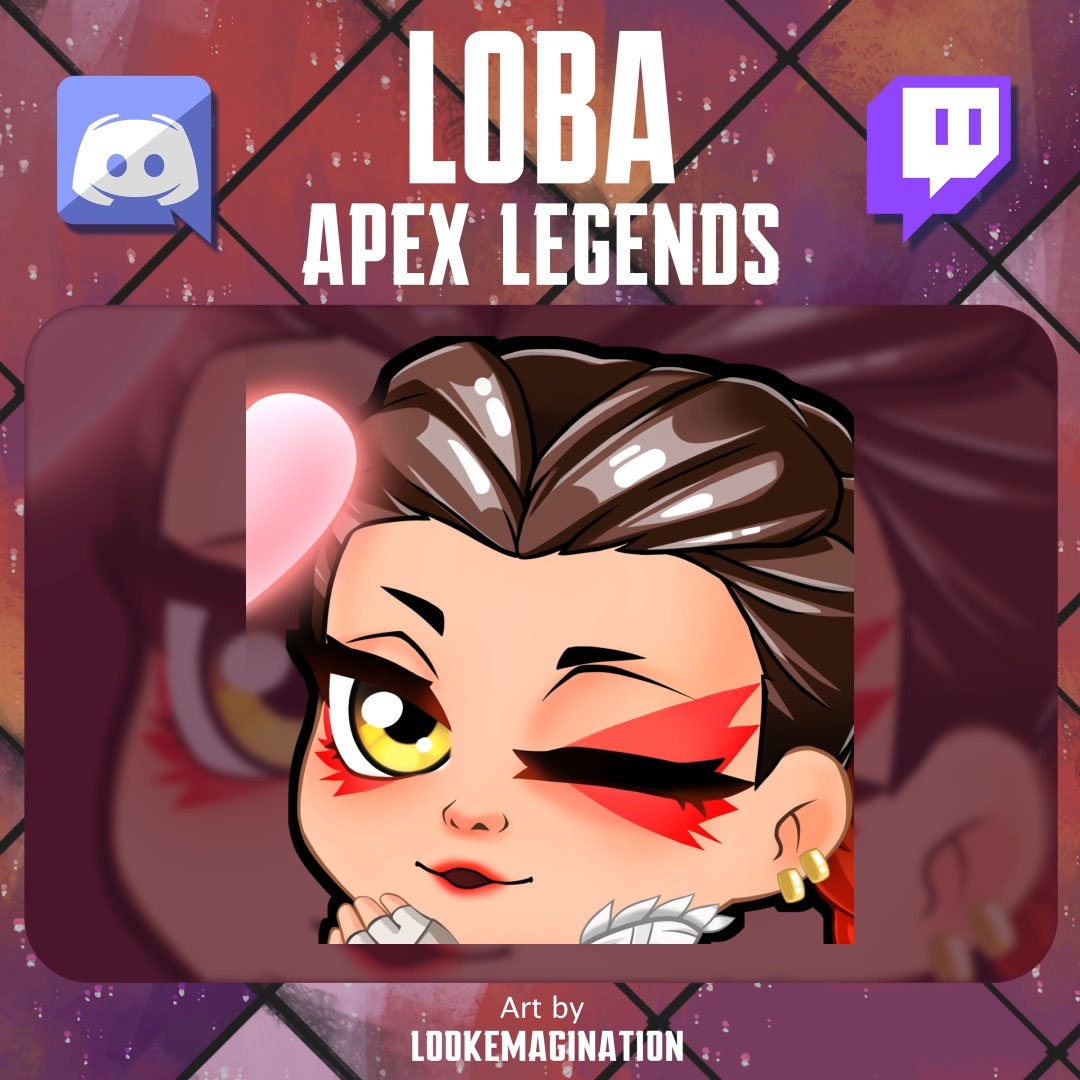 Apex Legends Loba Blowkiss Animated Emotes Remaster for Twitch, Discord ...
