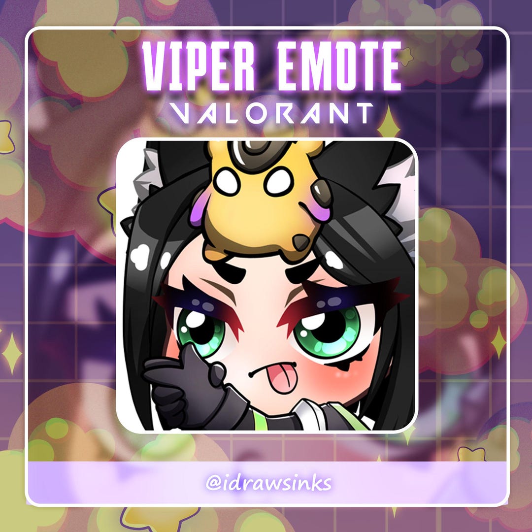 Viper Cat Valorant Pewpew Animated Emote for Twitch & Discord - Etsy