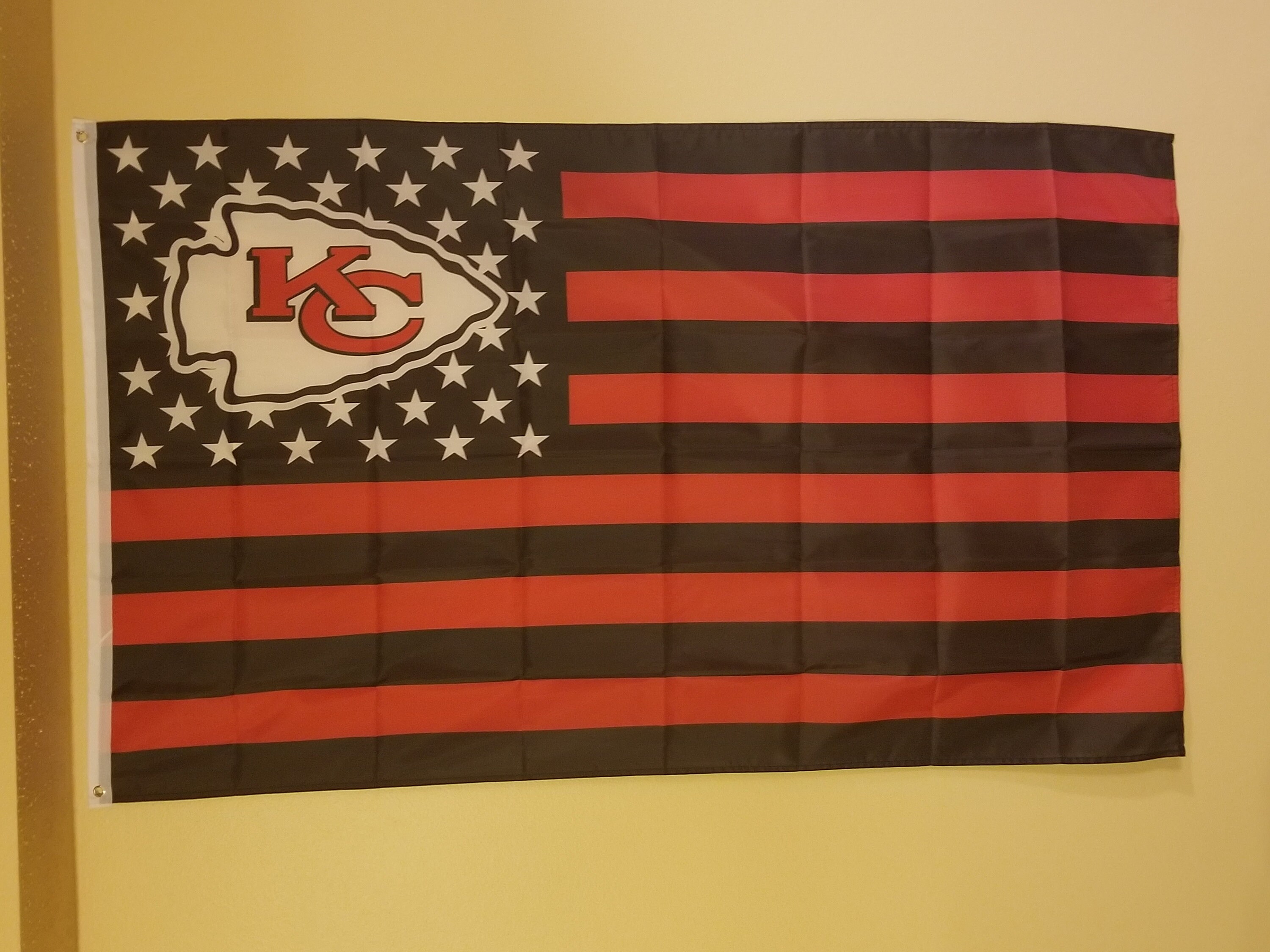 Kansas City Chiefs Arrowhead Stripped 3 X 5 Flag 33 - Etsy UK