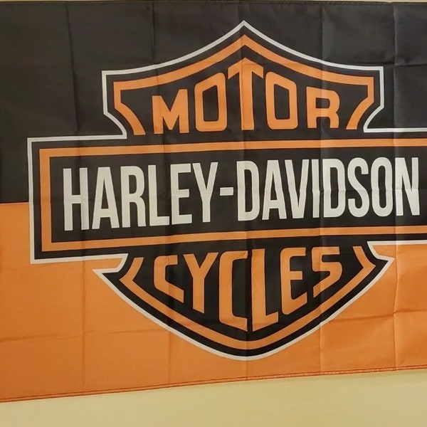 Harley Davidson Flag Banner - Etsy