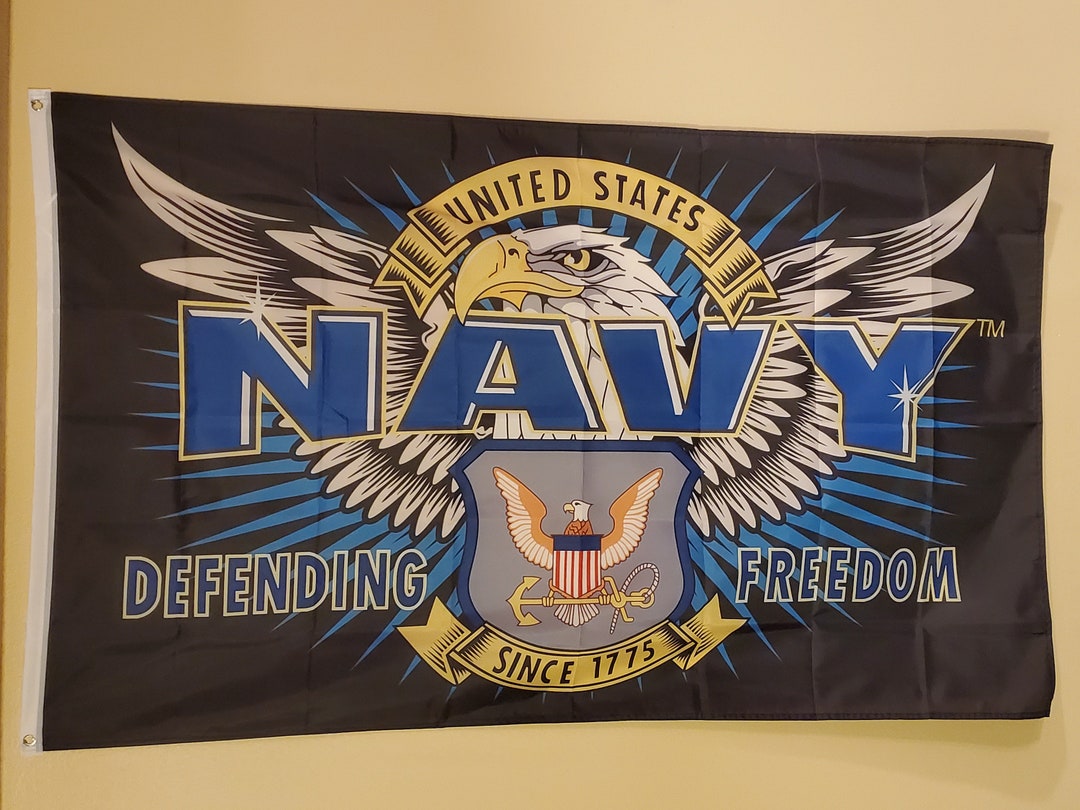 United States Navy Defending Freedom Flag 3 X 5 Flag #134 - Etsy