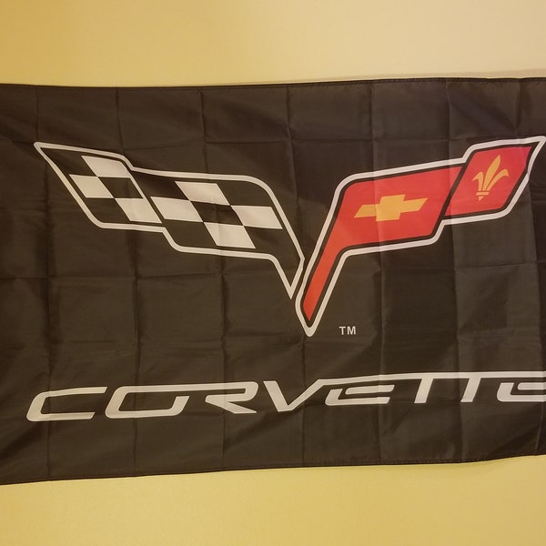 Corvette Cross Flags Svg - Etsy