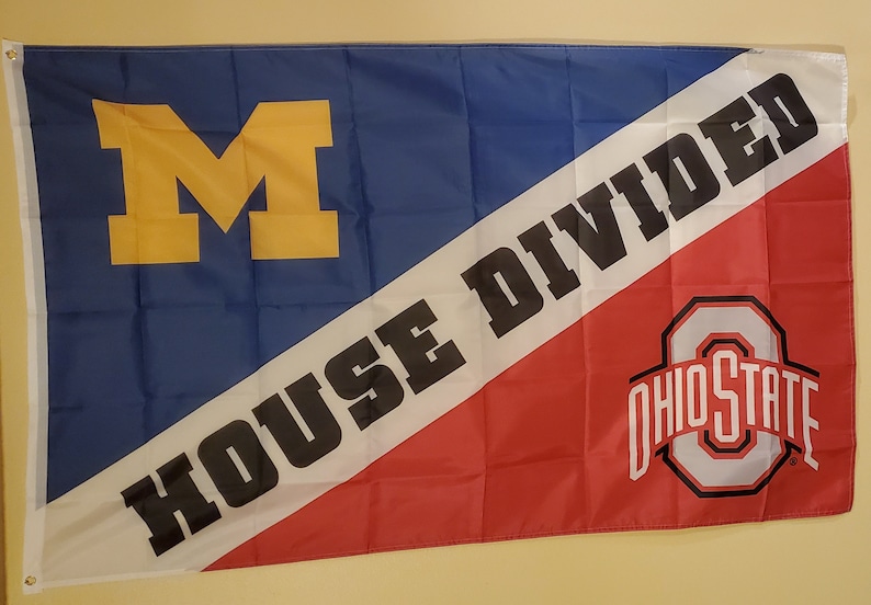 Michigan / Ohio State House Divided 3 X 5 Flag #187 - Etsy