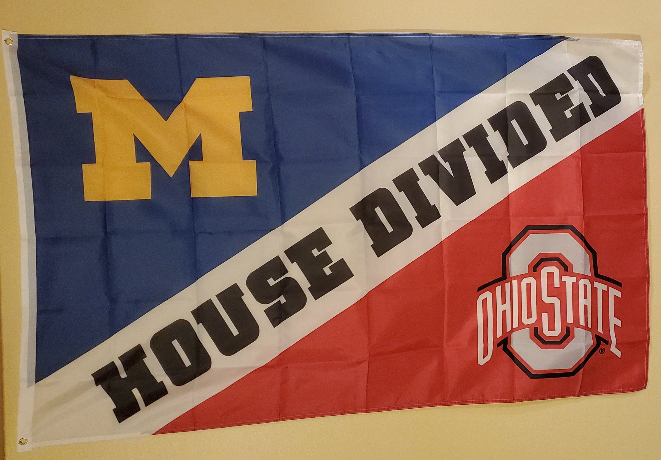 Michigan / Ohio State House Divided 3 X 5 Flag #187 - Etsy