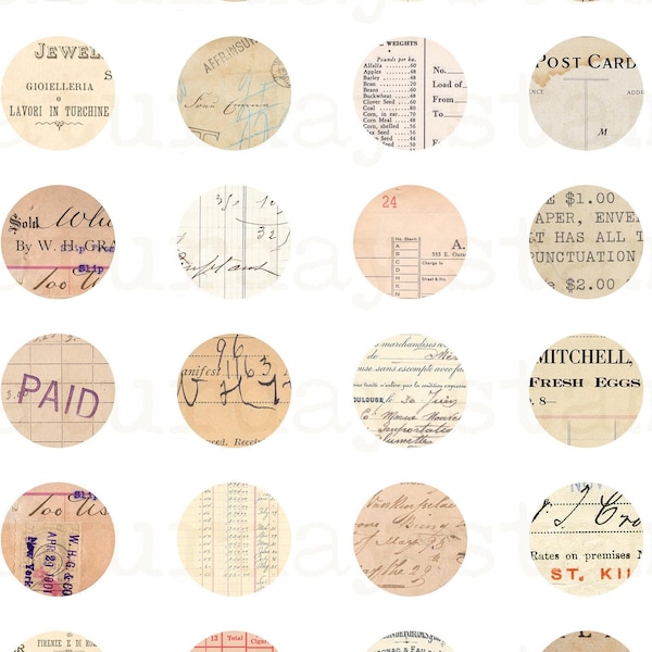 One Inch Circles - Etsy