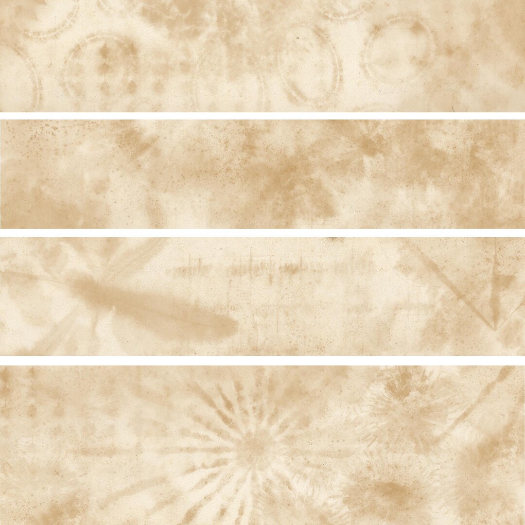 Tea Dyed Patterned Paper, Coffee Dyed Stained Papers, Digital Download ...