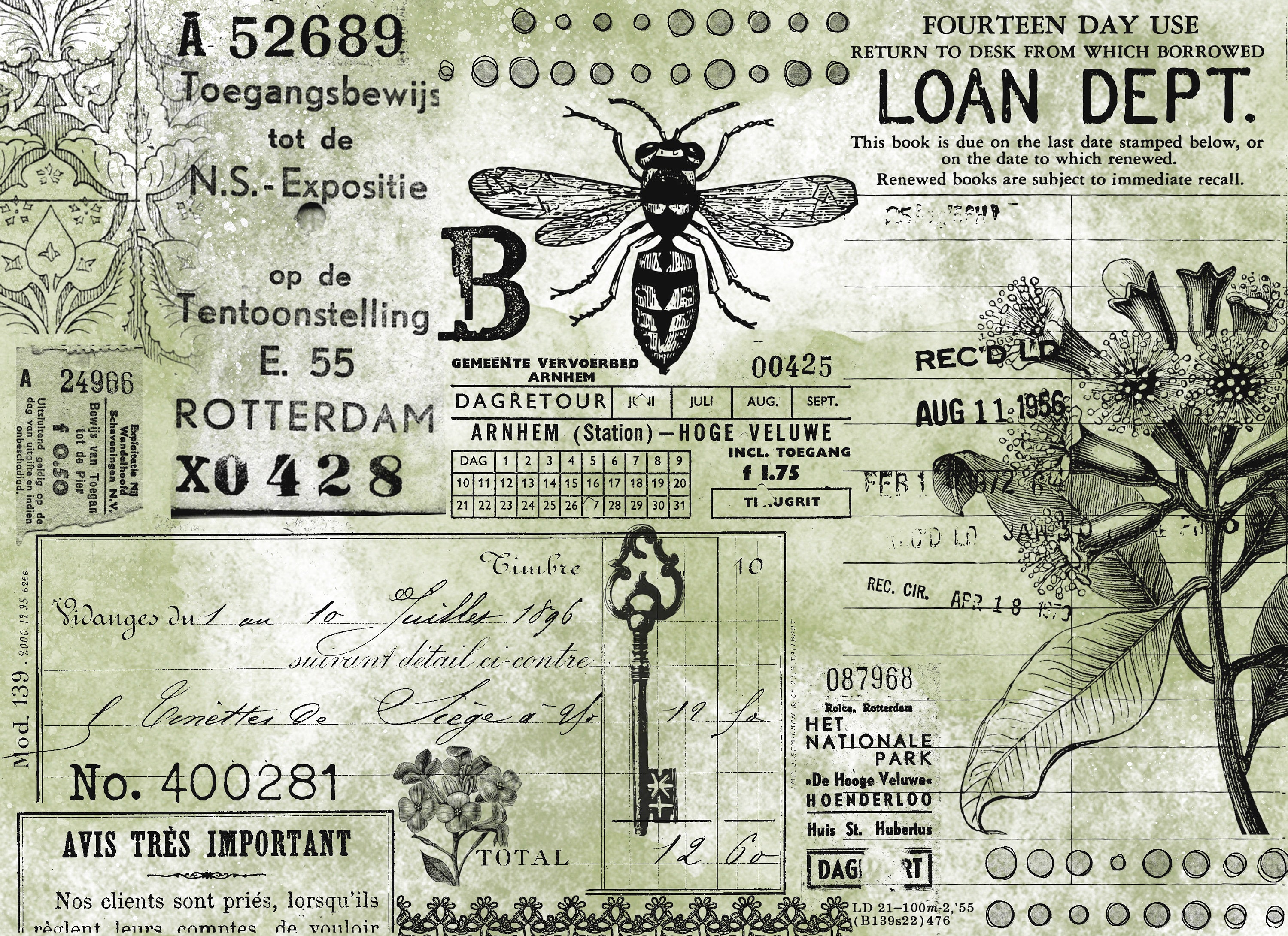 Vintage Collage Papers Vintage Paper Printable Vintage - Etsy