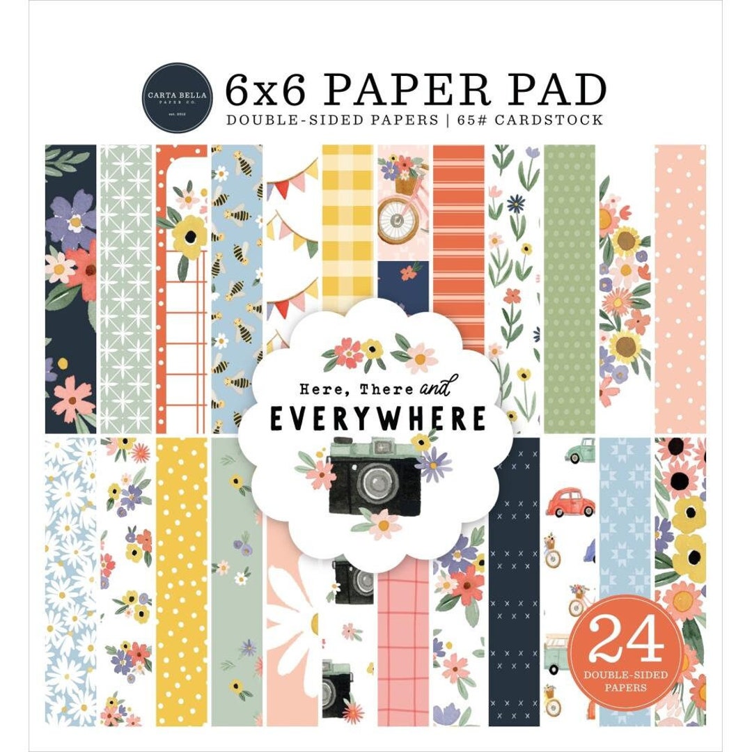 Carta Bella Here There and Everywhere 6x6 Double Sided Paper Pad - Etsy