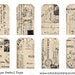 Vintage Postal Tags, Digital Printable, Grungy Mail Tags, Instant ...