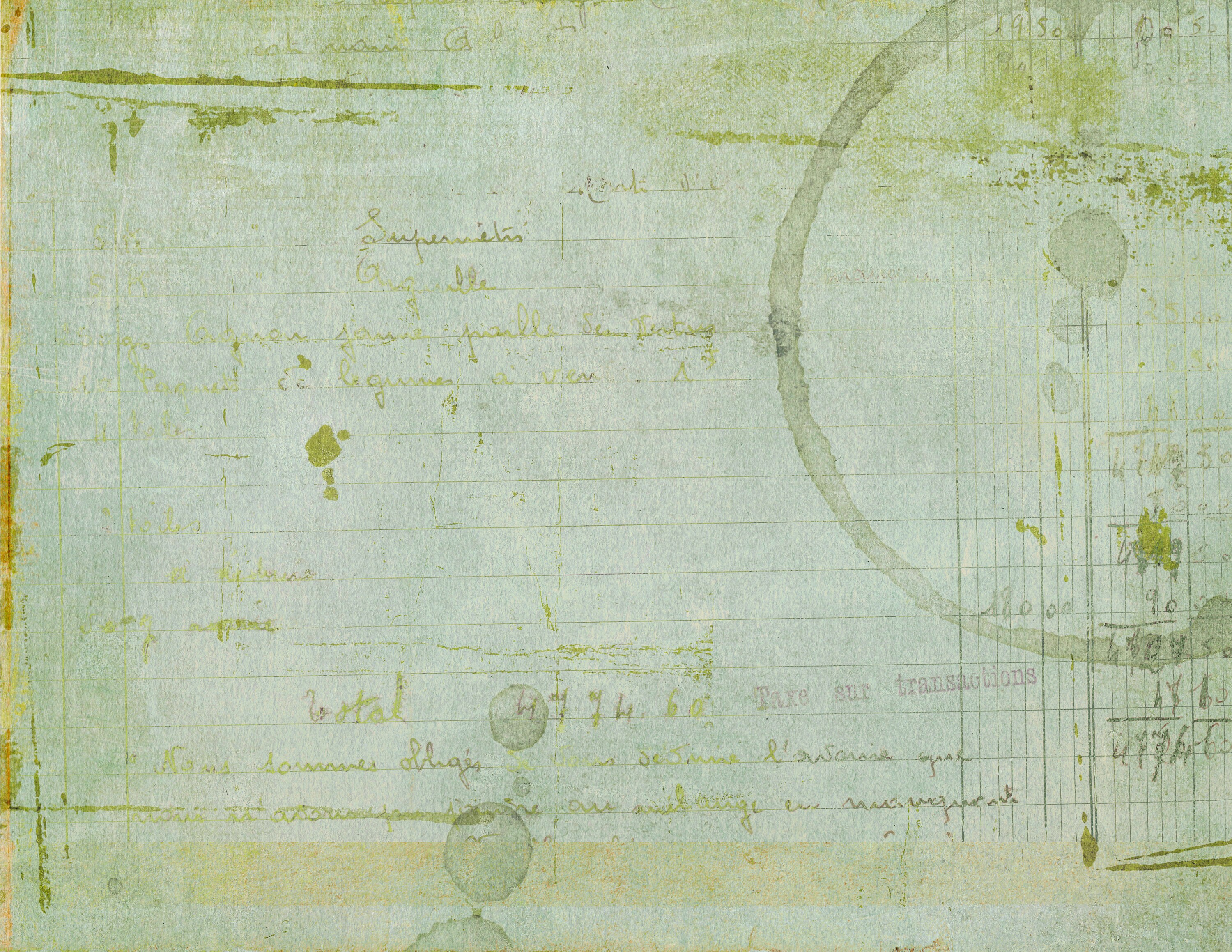 Vintage Collage Paper, Grungy Blue and Green Papers, Digital Download ...