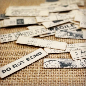 Vintage Mail Labels, Digital Printable, Vintage Ephemera, Labels ...