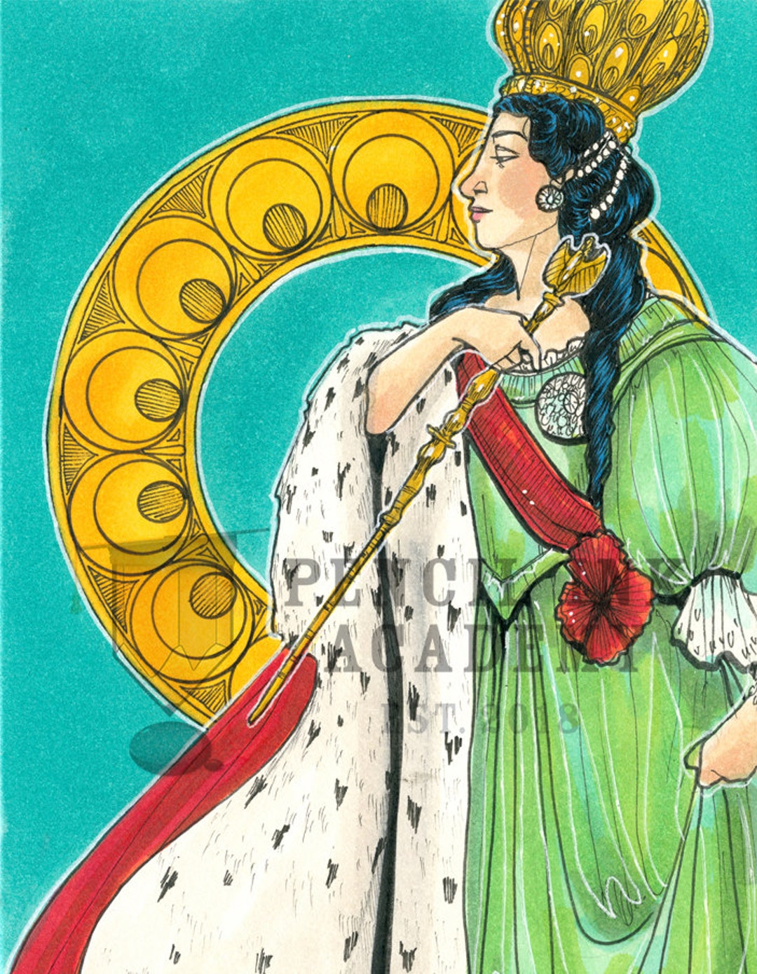 Catherine the Great Portrait PRINT She Persisted: Influential WOMEN in ...