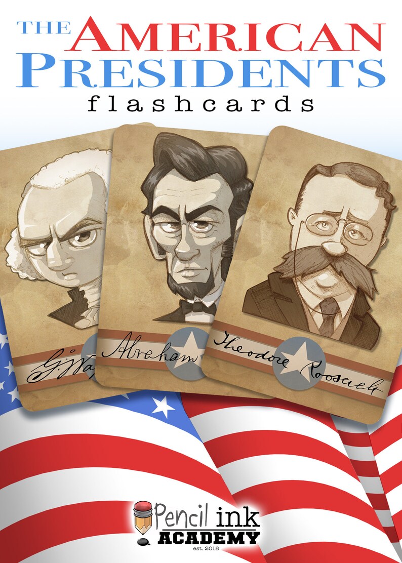 American Presidents FLASH CARDS UPDATED to Include Joe - Etsy