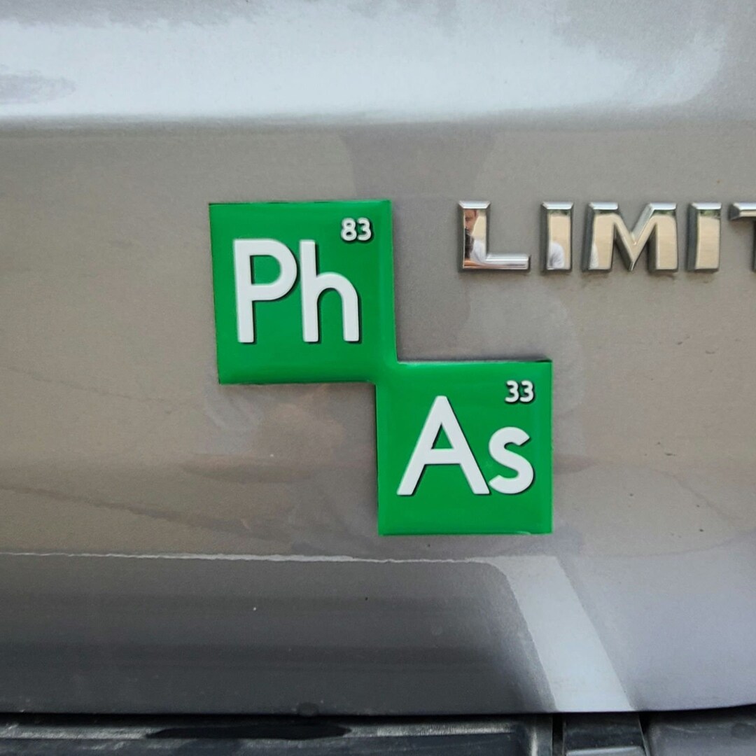 Periodic Table Breaking Bad CUSTOM TEXT Emblem Customized Badge for Car ...