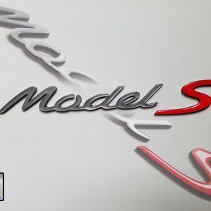 Custom Model S Emblem, Tesla Mod - Etsy
