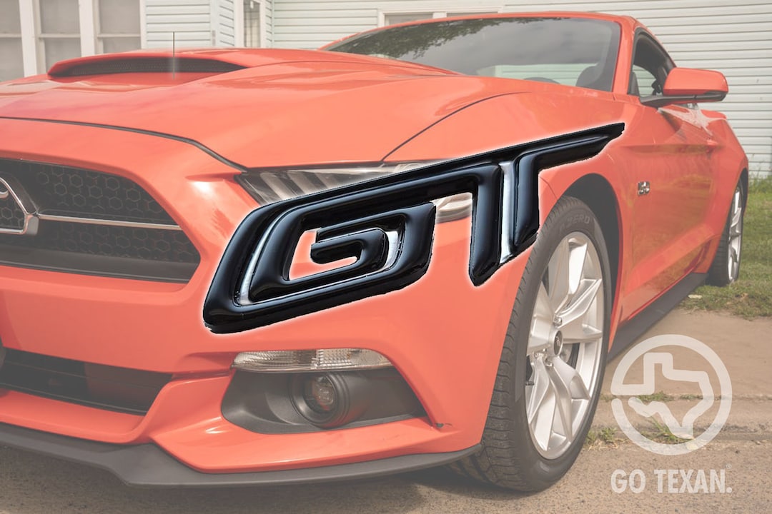 Custom GT Car Emblem: ABS Plastic 3D Sticker (7x2 Inch) - Etsy