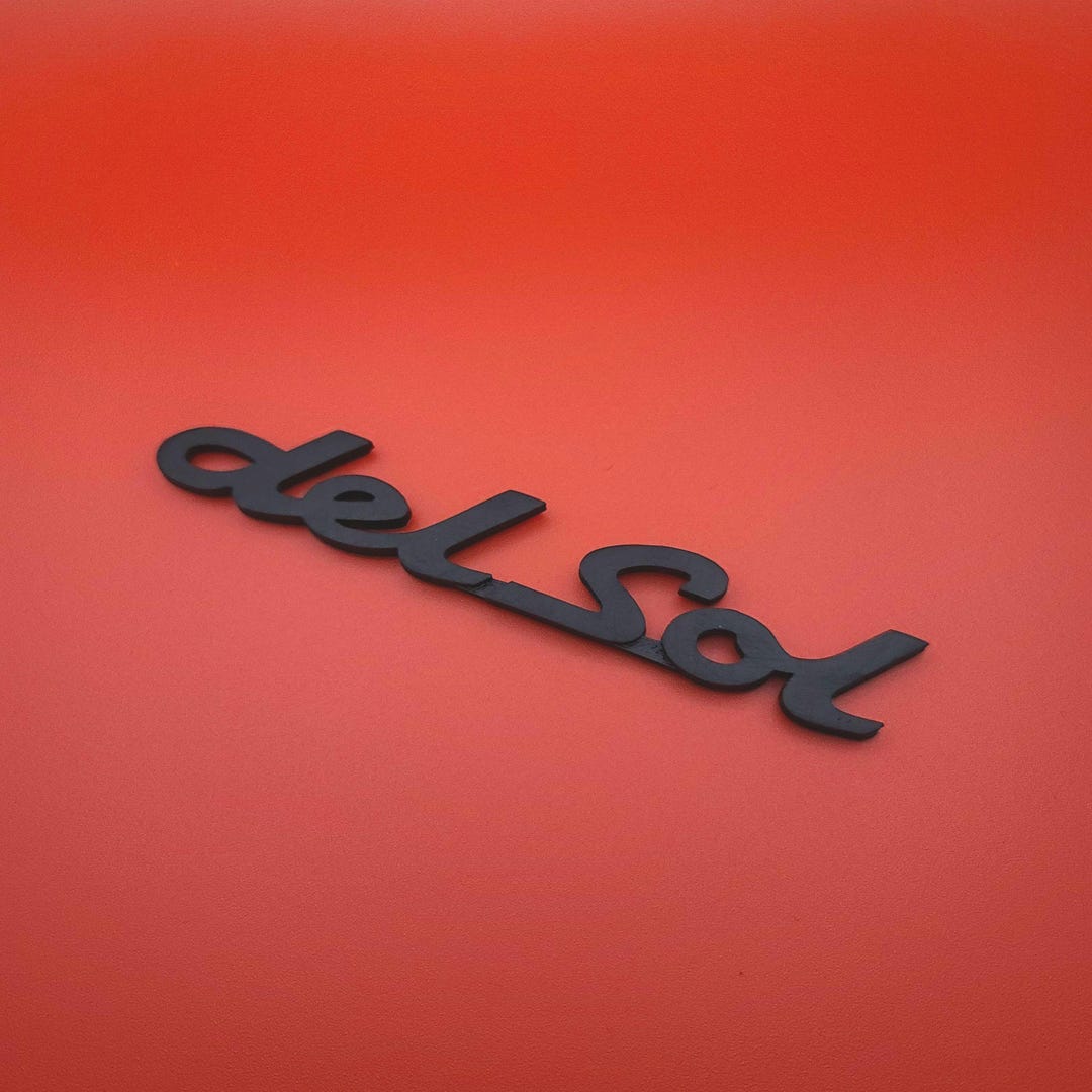Del Sol Emblem W/ Backing , Honda Badge Logo Replacement - Etsy