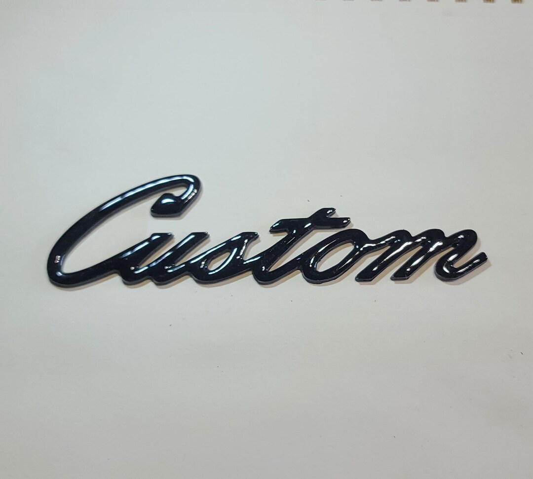 CUSTOM 1970s Vintage Ford Emblem, Car Accessory, Show Car 3D Sticker ...