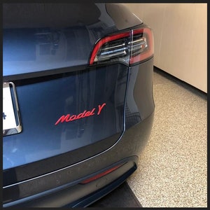 Custom Tesla Model Y Emblem, Car Mascot Ornament Logo Replacement - Etsy